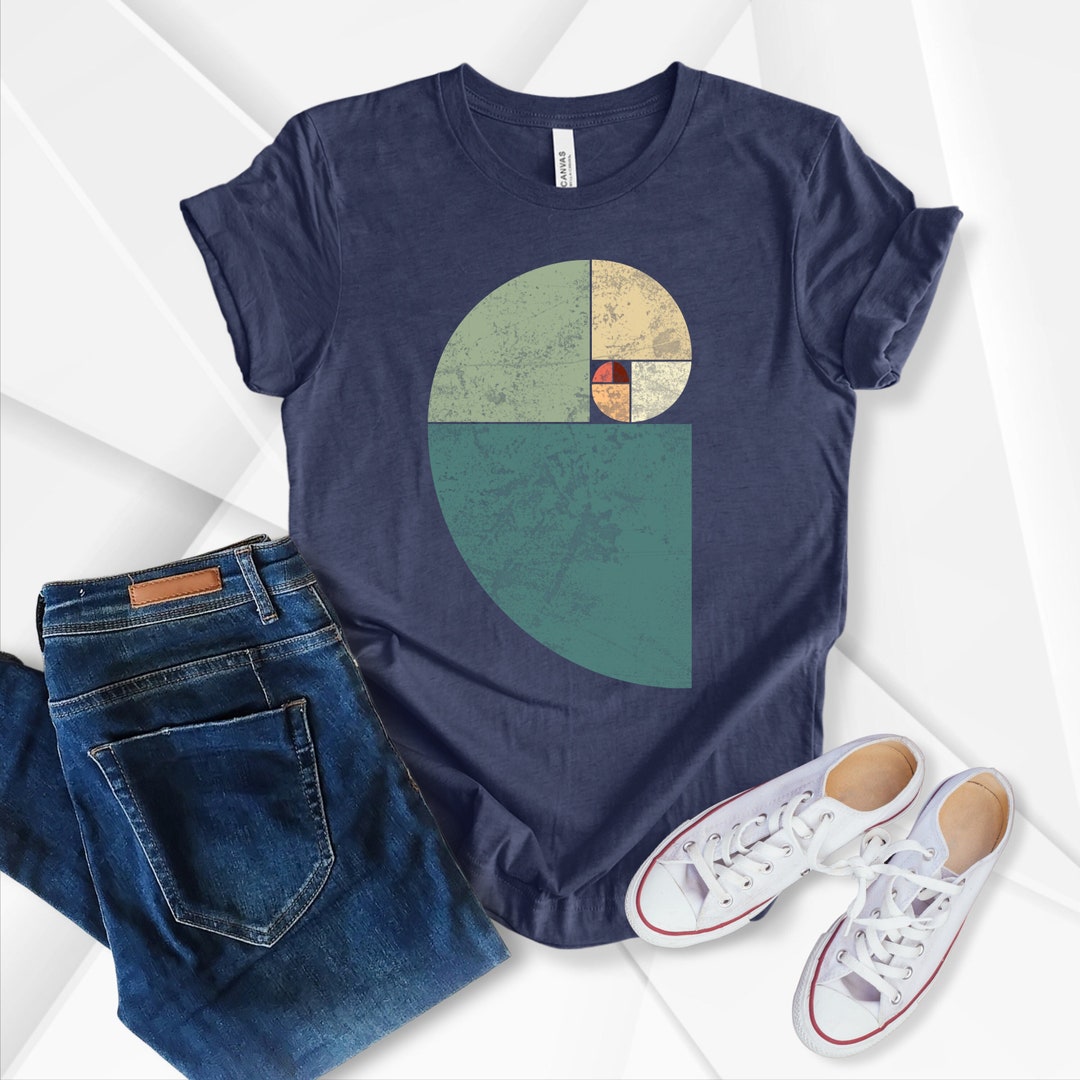 Fibonacci Golden Ratio T-shirt, Sacred Geometry, Math Teacher Shirt ...