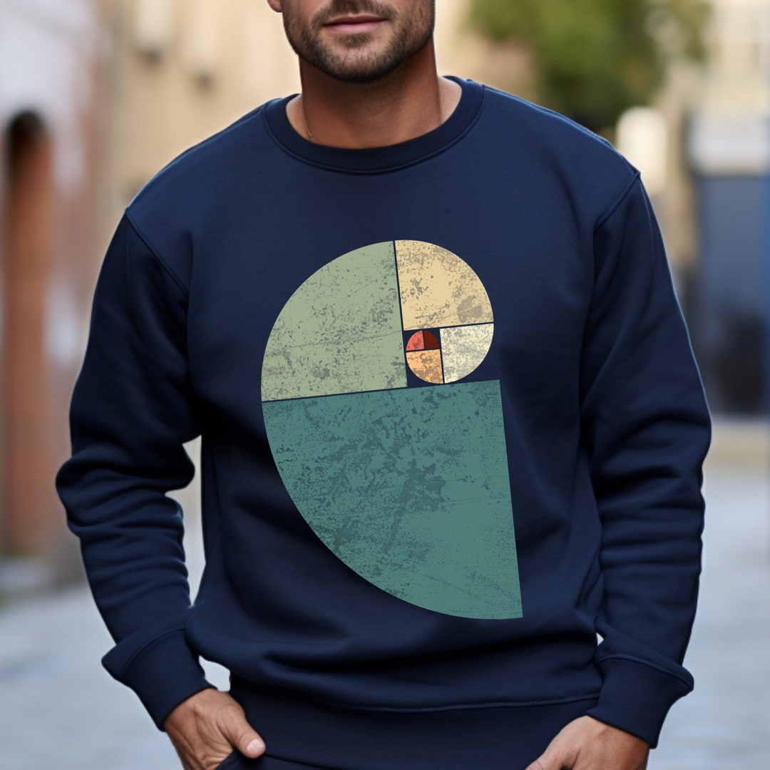 Fibonacci Golden Ratio Sweatshirt, Sacred Geometry, Math Teacher Shirt ...