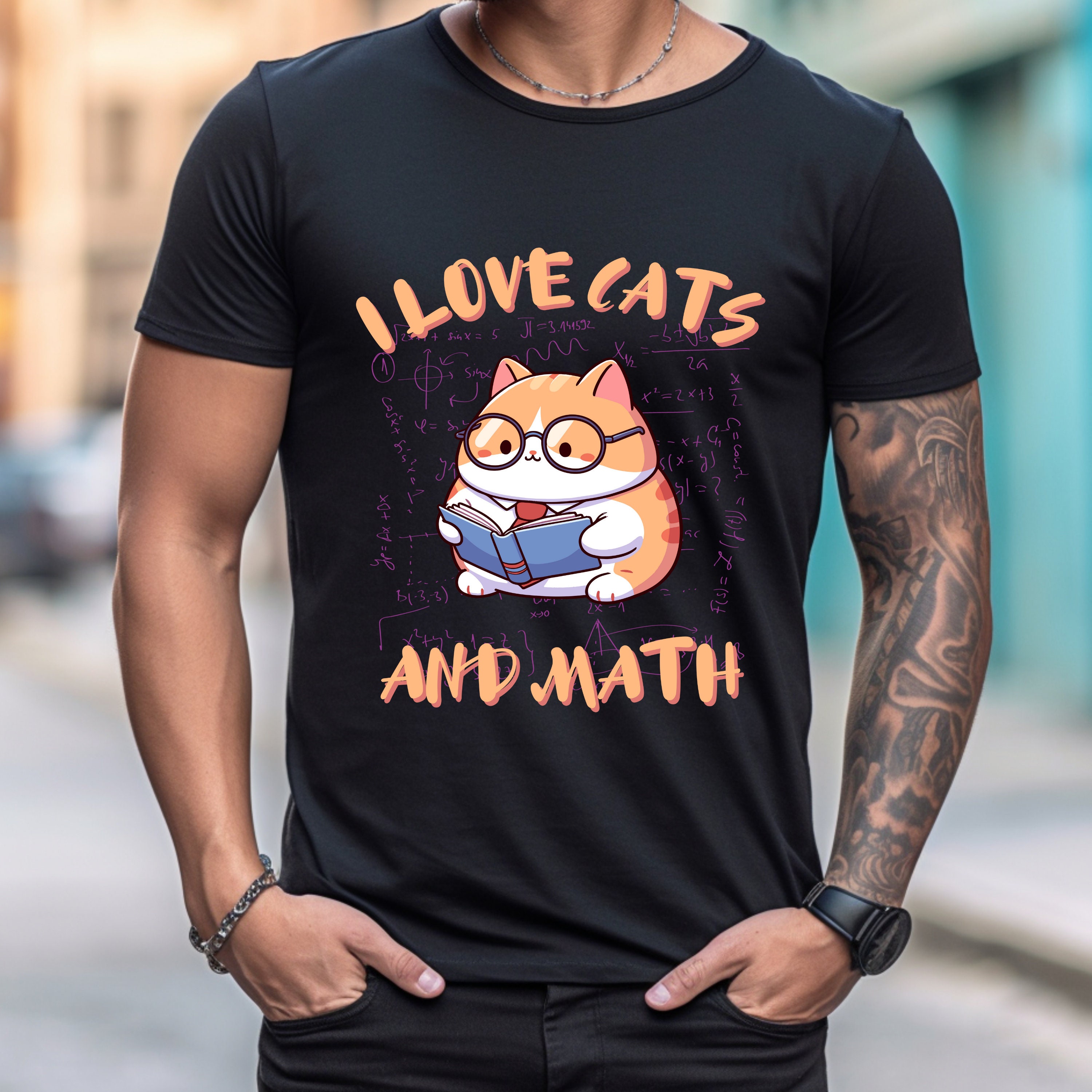 I Love Cats and Math, Math Teacher Gift, Algebra Teacher Appreciation ...
