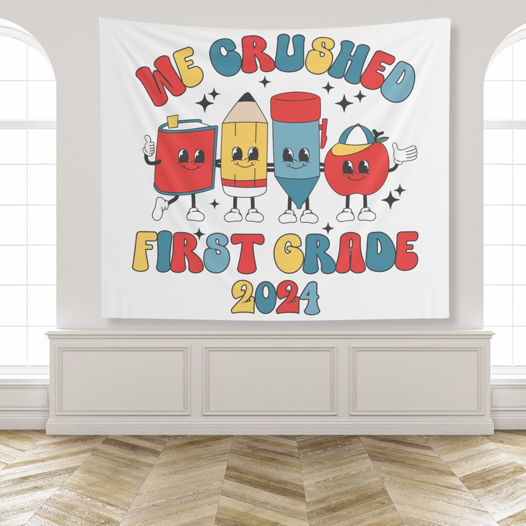 1st Grade Graduation Banner, Graduation Party Photo Backdrop, Last Day ...