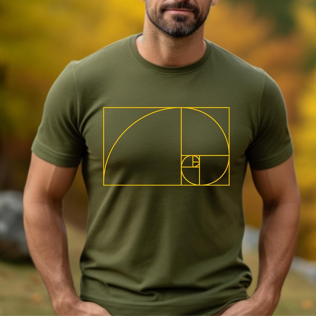 Fibonacci Golden Ratio Shirt Sacred Geometry, Math Teacher Shirt ...