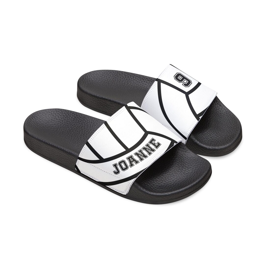 Custom Volleyball Slides Flip Flops Sandals Gift for Volleyball Player ...