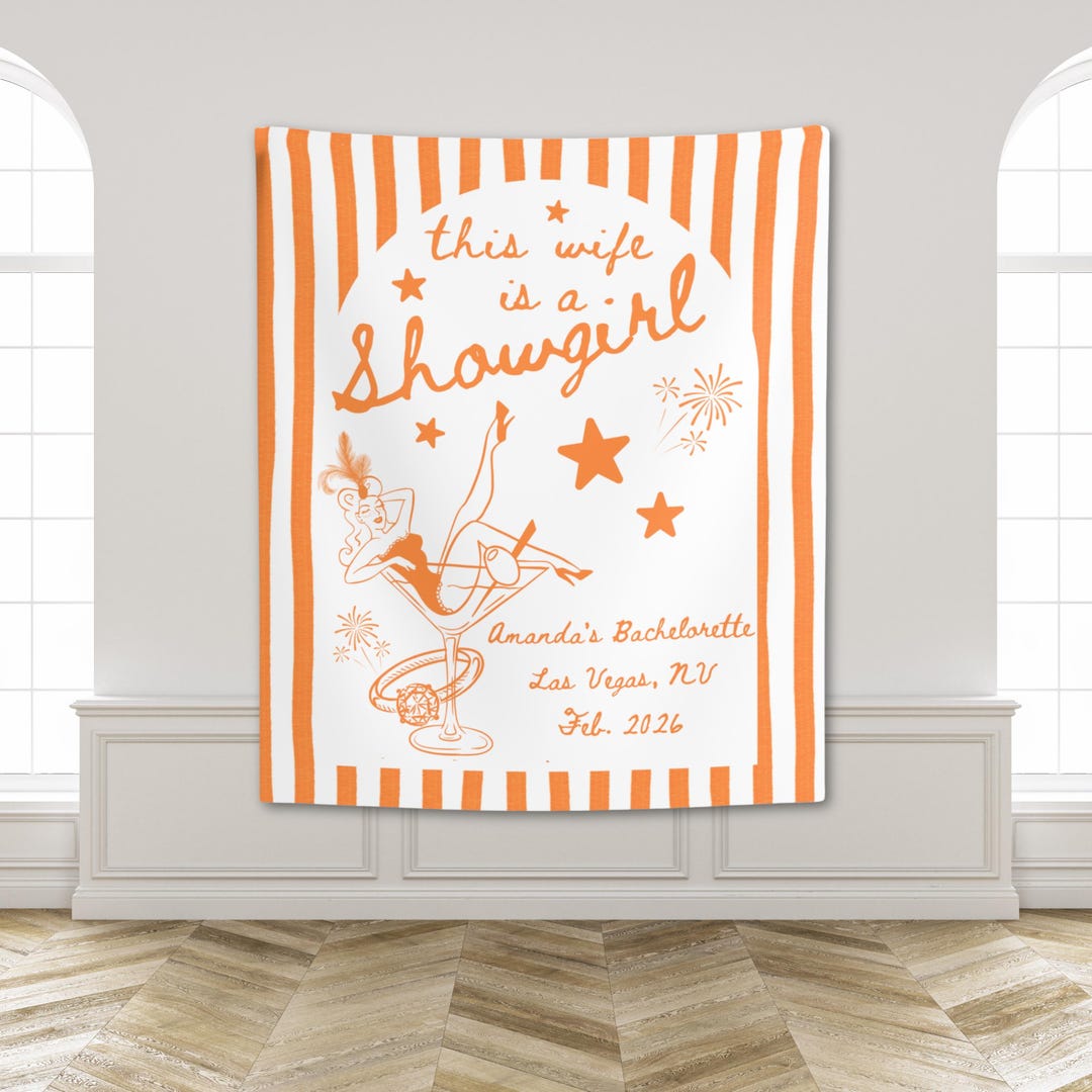 This Wife is a Showgirl Bachelorette Banner, Show Girl Bachelorette ...