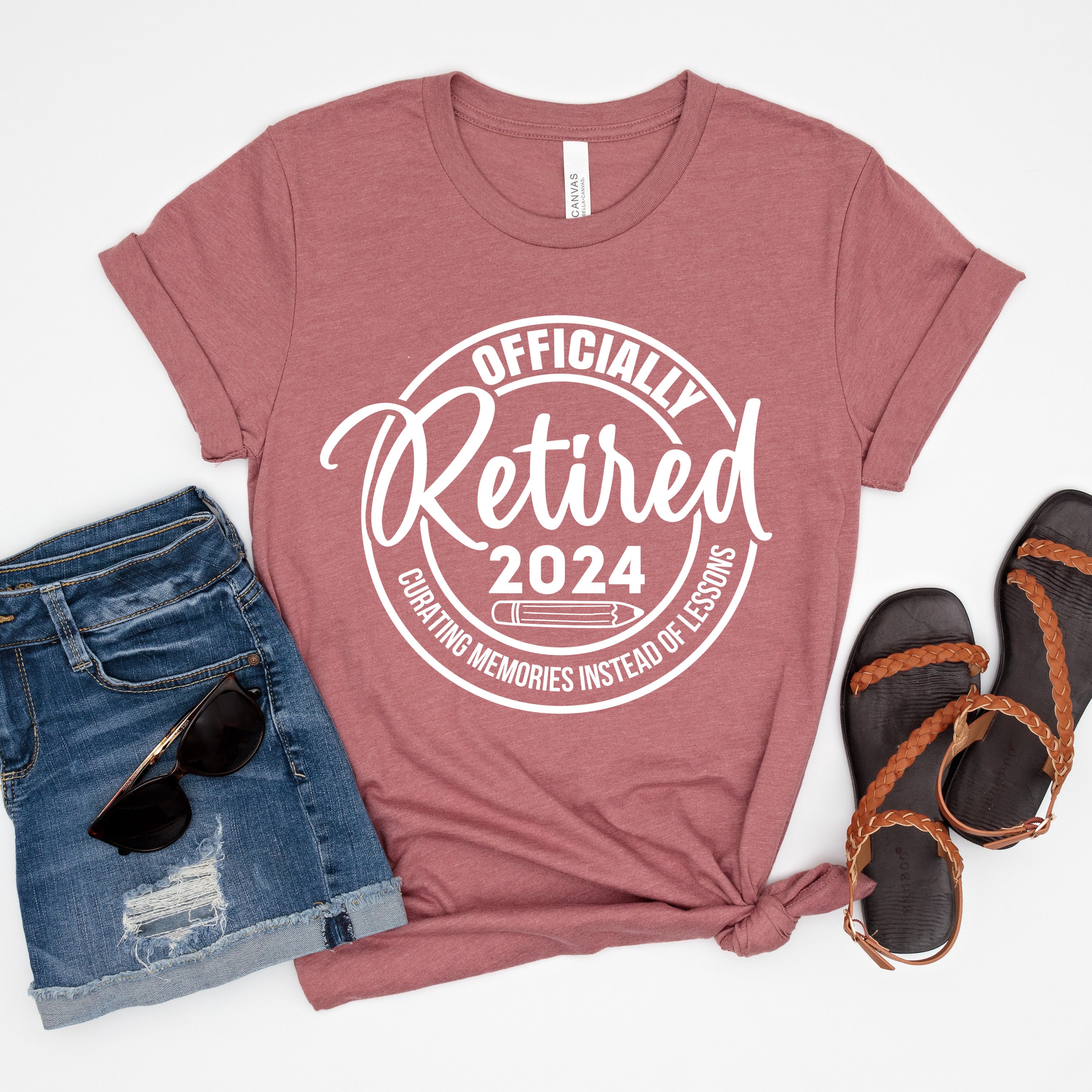 Teacher Retirement Gift, Officially Retired 2025 Shirt, Retirement ...