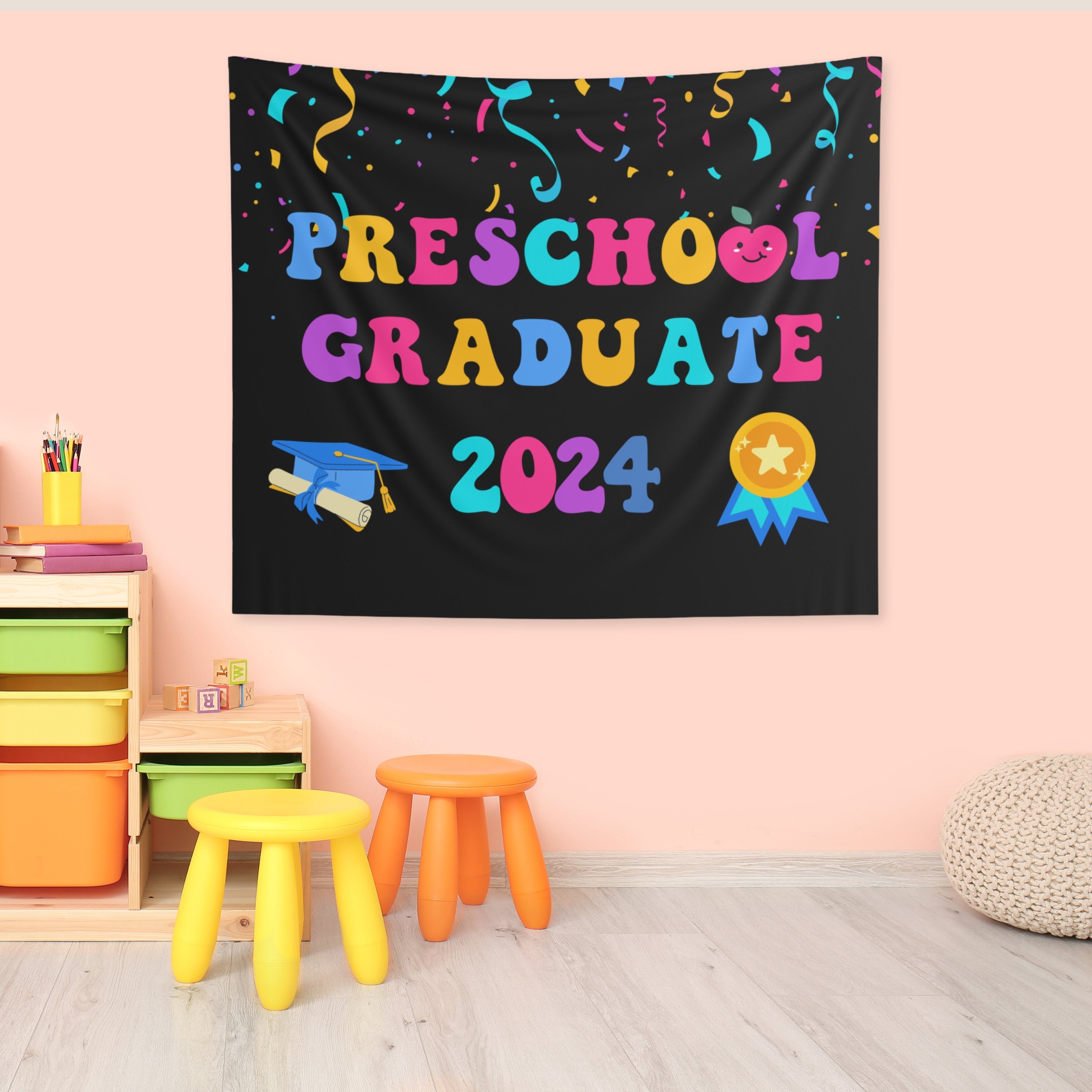 Preschool Graduation Banner, Class of 2025 Photo Backdrop, Pre-k ...