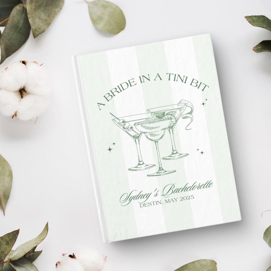 A Bride in a Tini Bit Personalized Bridal Journal Gift for Future Bride ...