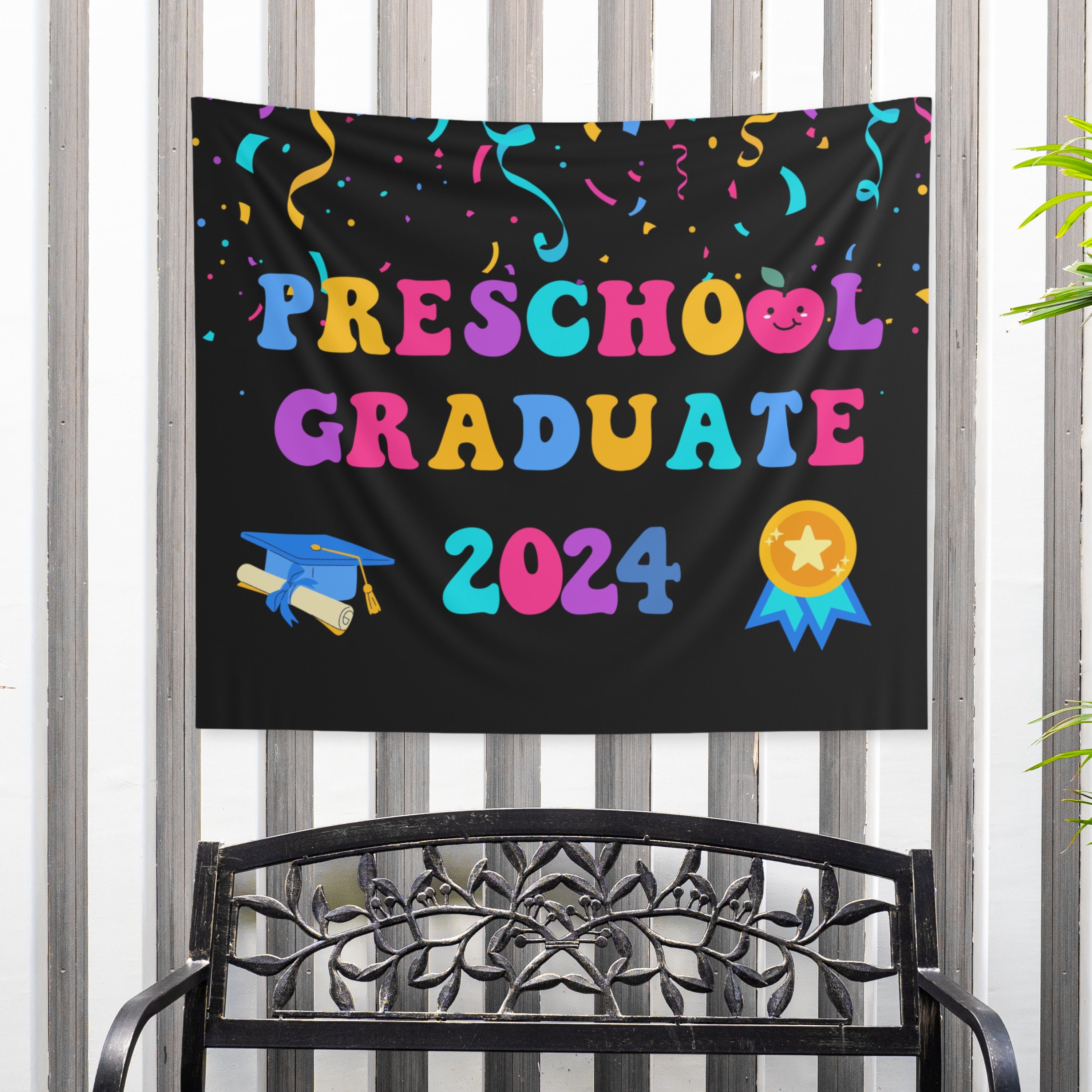 Preschool Graduation Banner, Class of 2024 Photo Backdrop, Pre-k ...