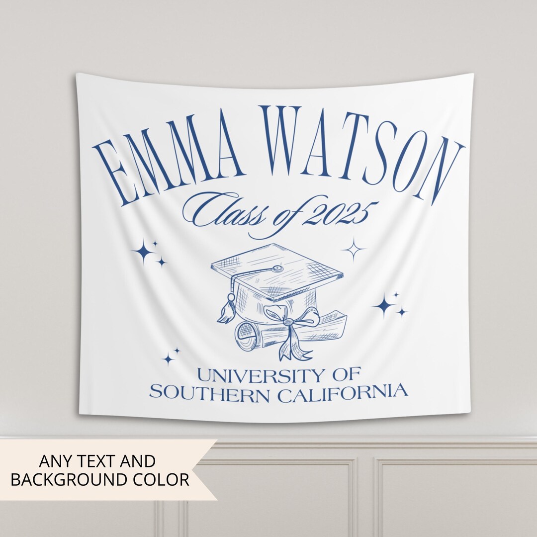 Personalized Graduation Banner Class of 2025, Custom Name Graduation ...