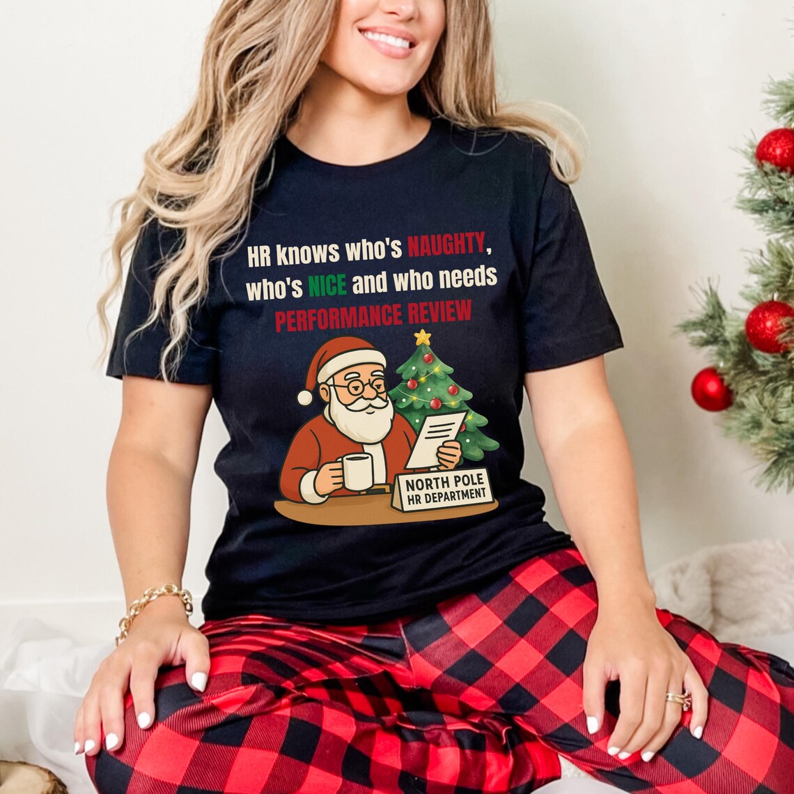 HR Christmas Shirt, Office Team Gift, Funny Holiday Work Tees for Human ...