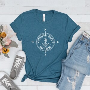 Personalized Sailing Shirt, Sail Club T-shirt, Captain First Mate Shirt ...