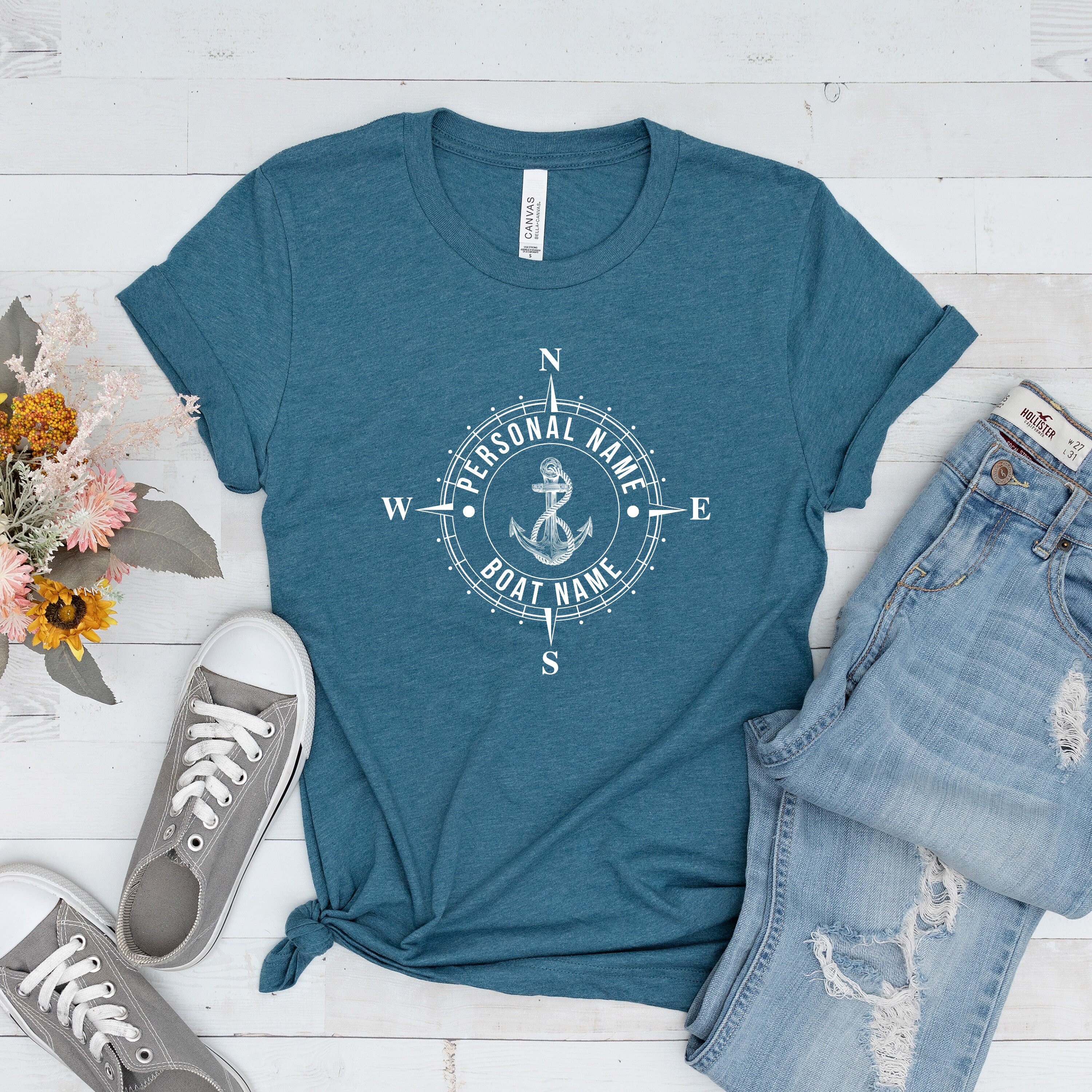Personalized Sailing Shirt, Sail Club T-shirt, Captain First Mate Shirt ...