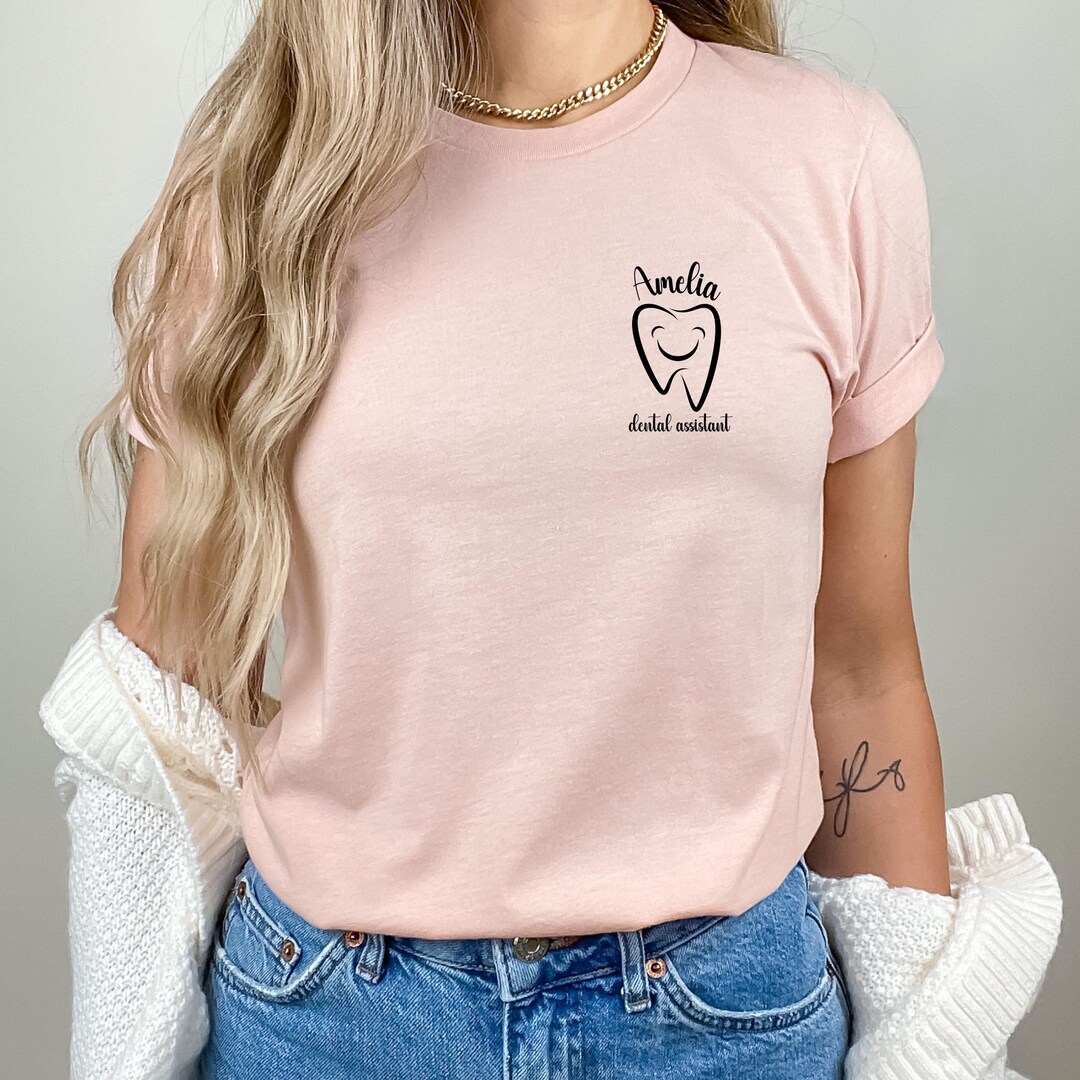 Custom Dental Shirts, Personalized Dental Office Team T-shirts, Cute ...