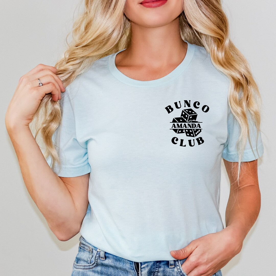 Personalized Bunco Shirt, Name Bunco Club Shirt, Bunco Player Gift ...