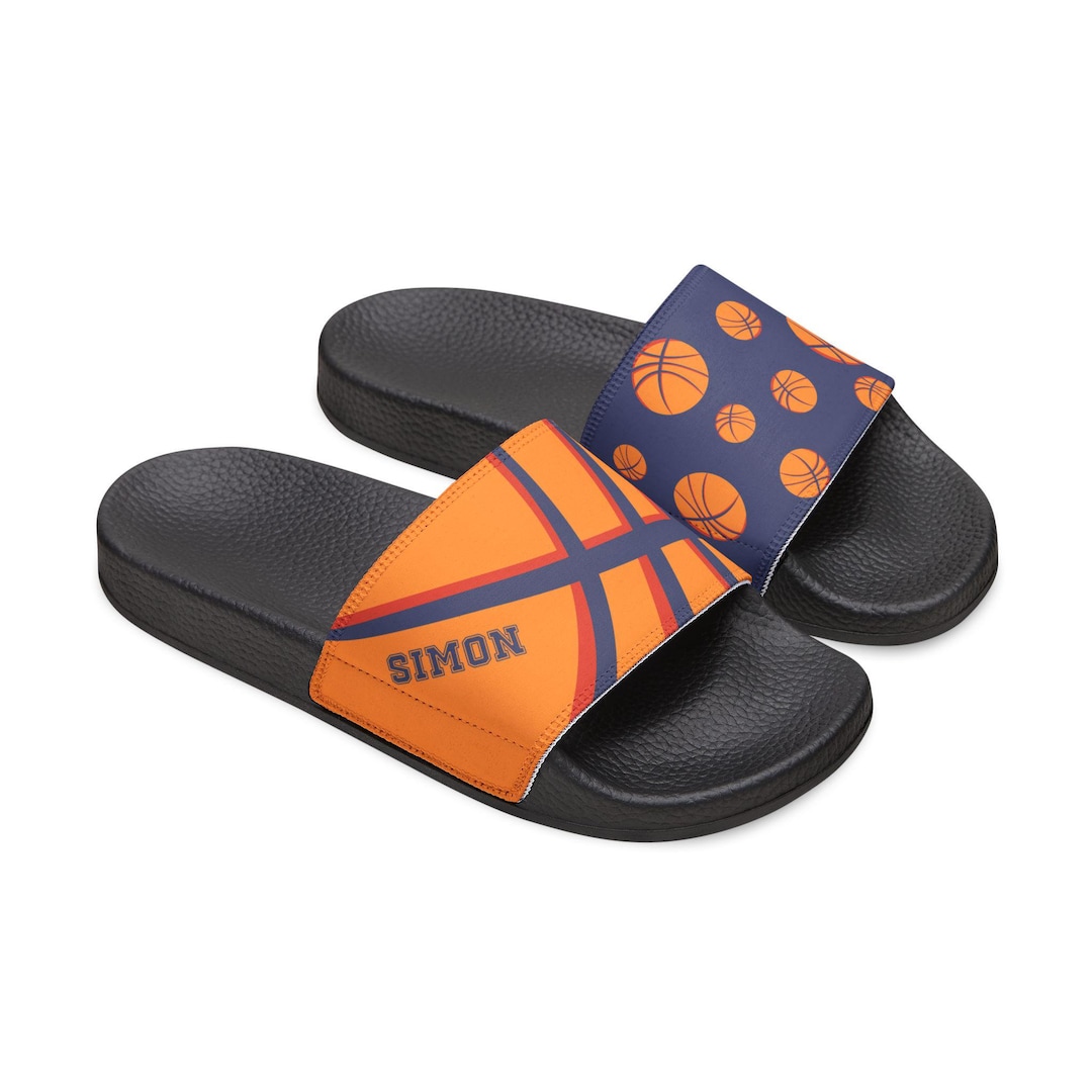 Custom Basketball Slides Flip Flops Sandals Gift for Basketball Player ...