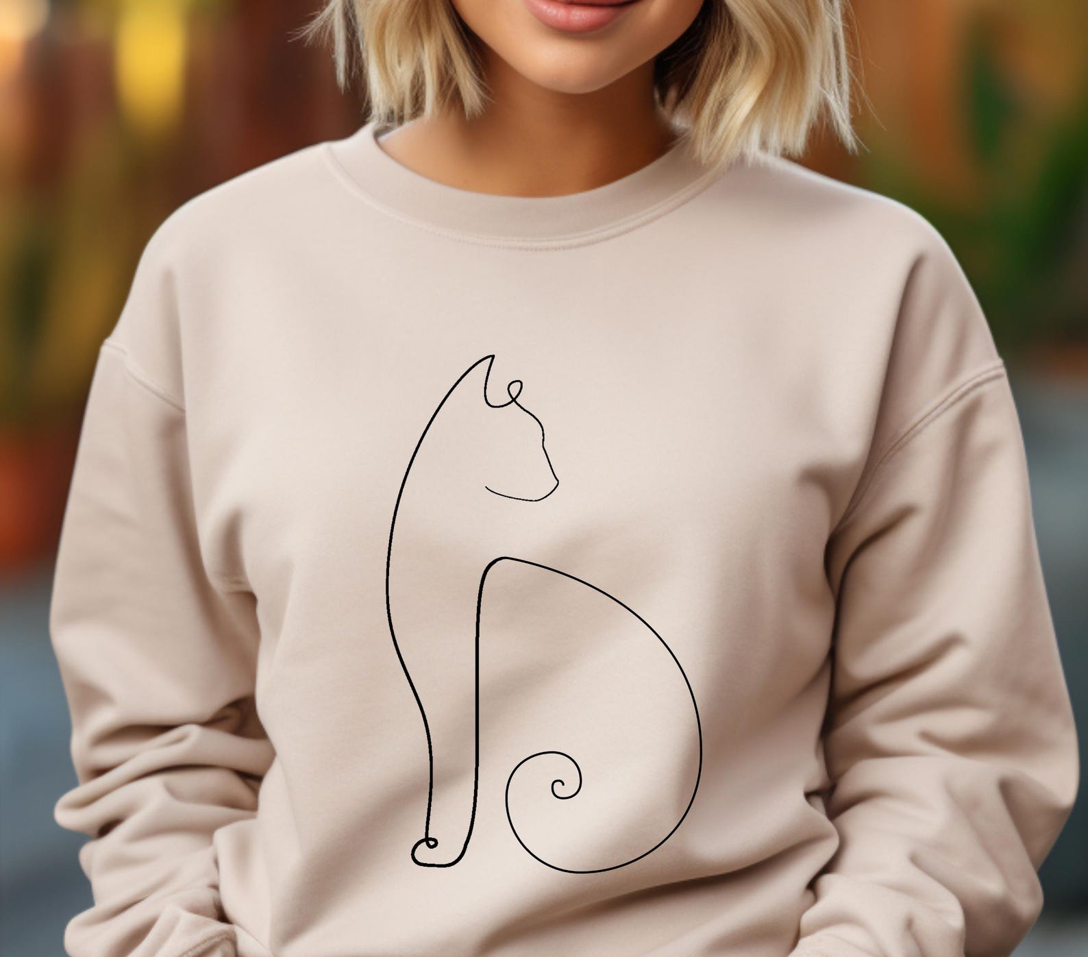 Fibonacci Cat Golden Ratio Sweatshirt Sacred Geometry Line Art Cat Math ...