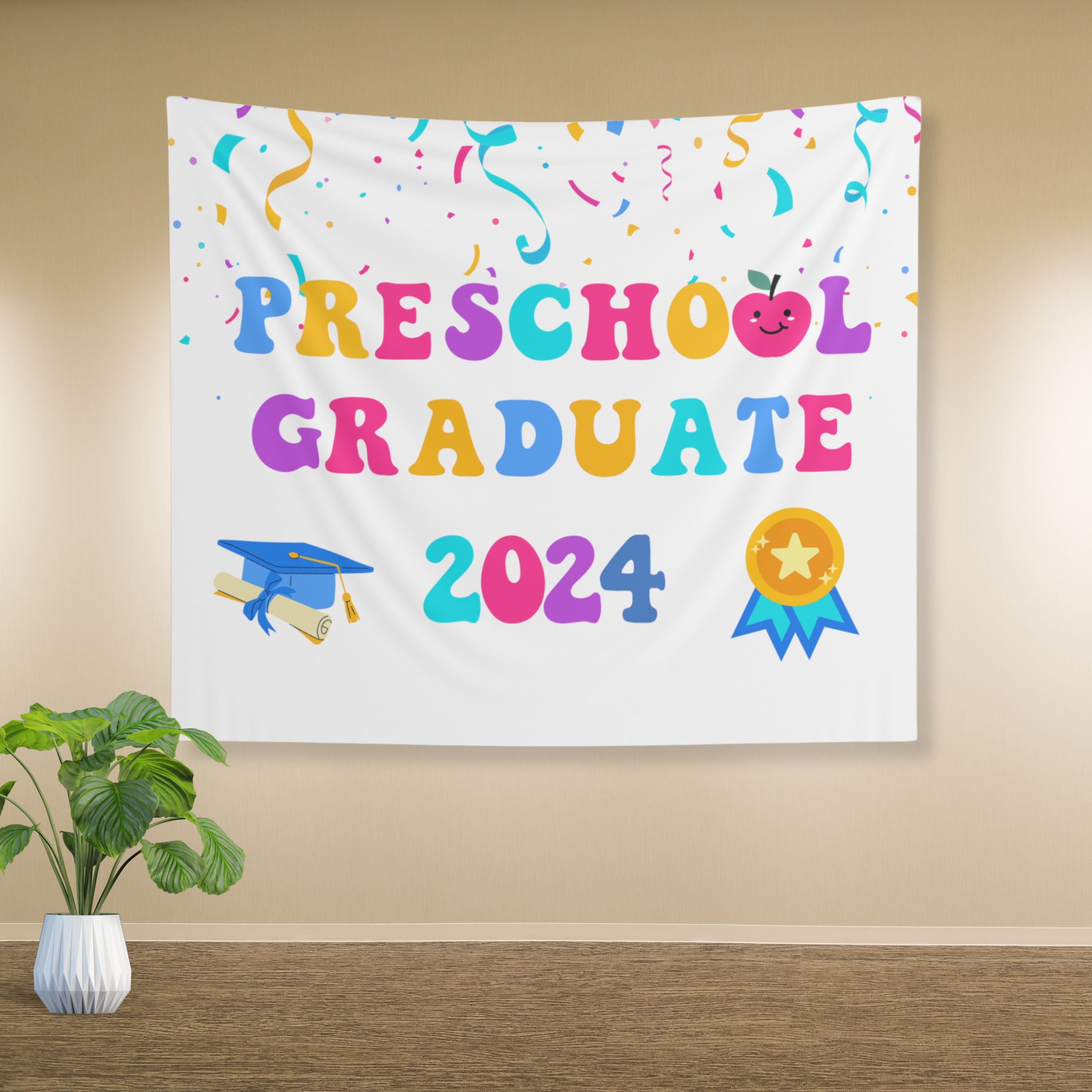 Preschool Graduation Banner, Class of 2024 Photo Backdrop, Pre-k ...
