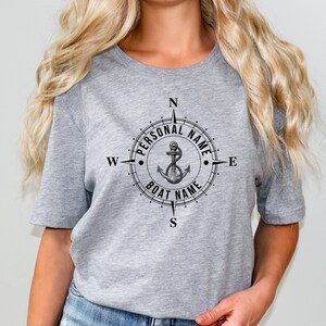 Personalized Sailing Shirt, Sail Club T-shirt, Captain First Mate Shirt ...