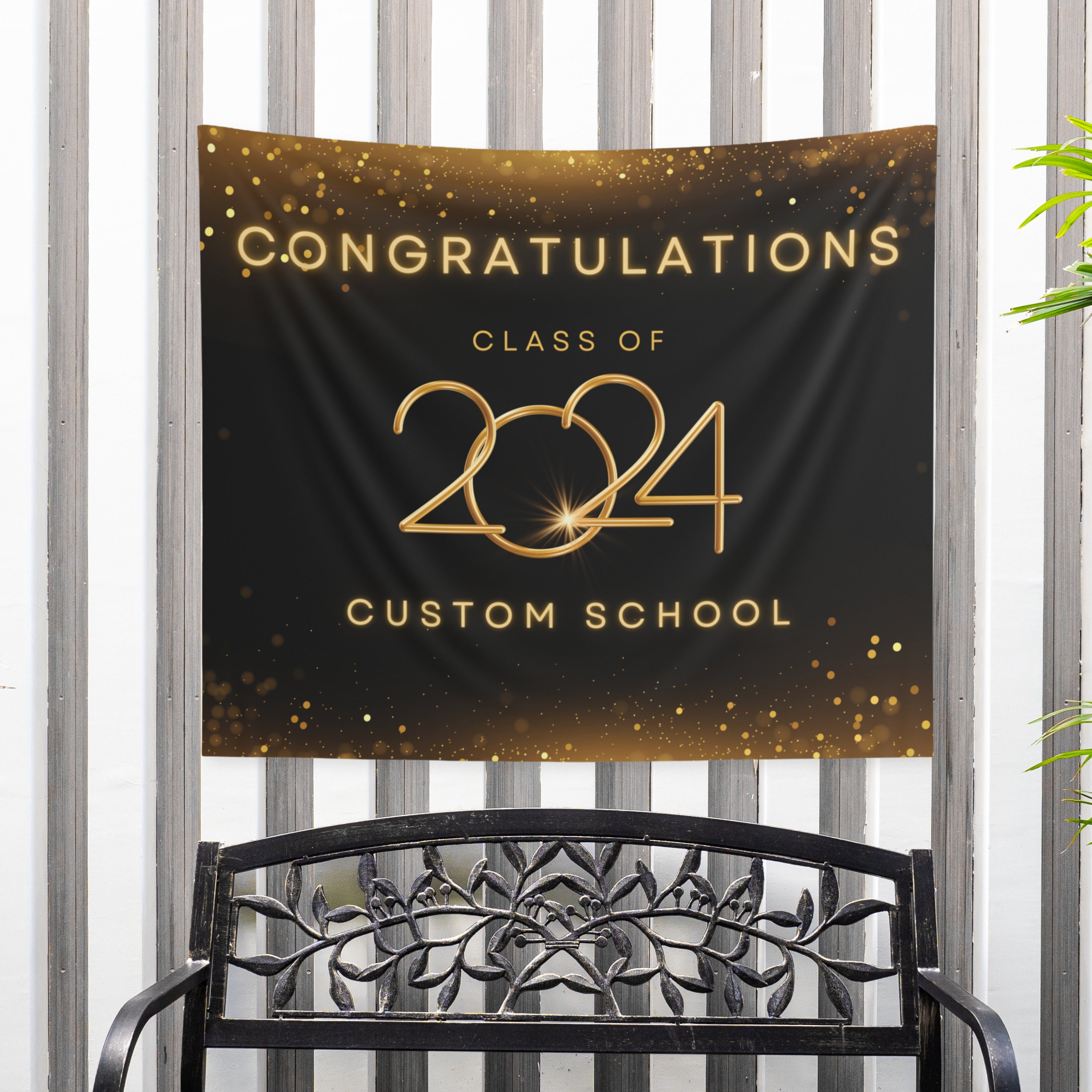 Class of 2024 Custom Graduation Party Backdrop High School Graduation ...