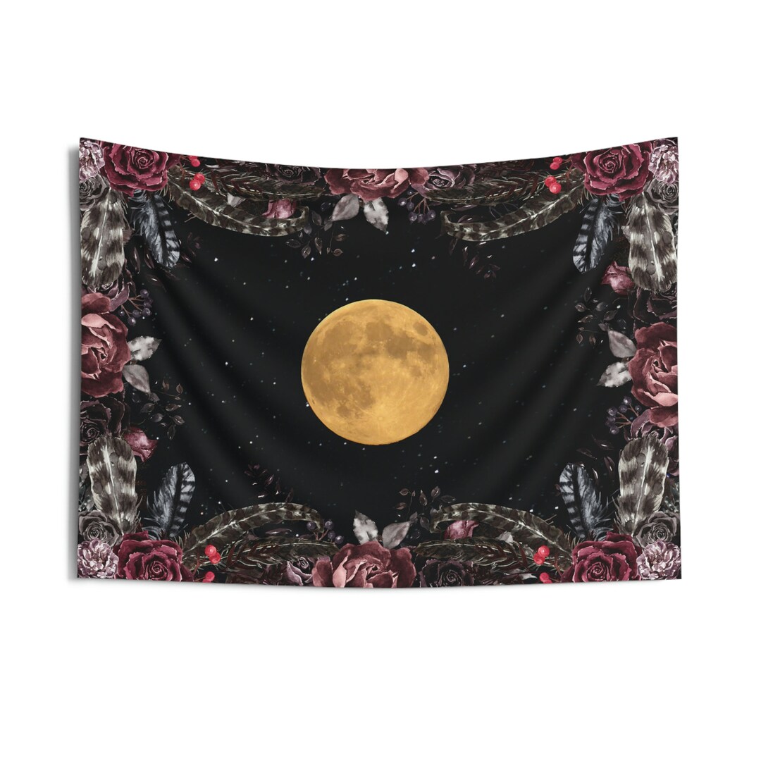 Full Moon Altar Cloth - Tarot Card Cloth - Moon Oracle Cloth for ...