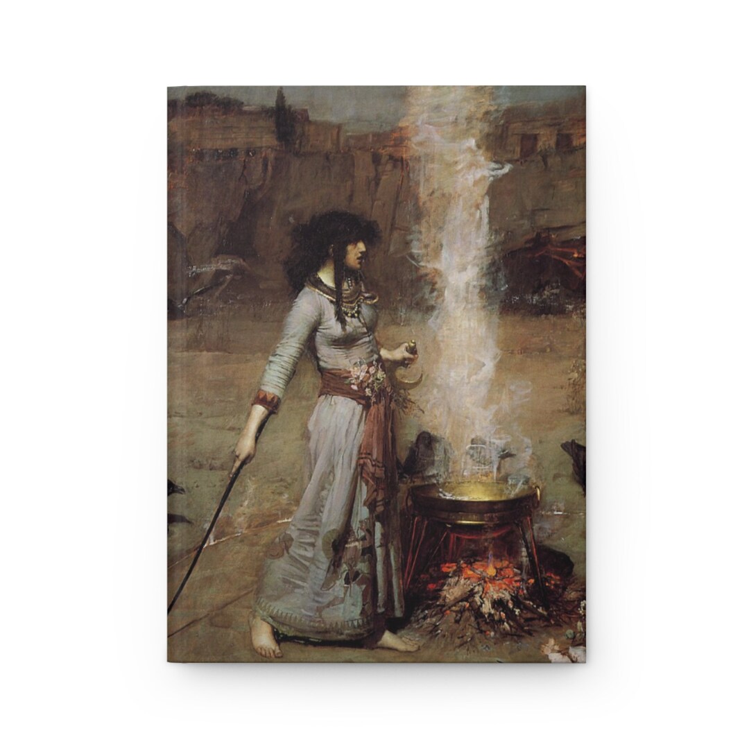 Witch Journal Witch Casting Magic Sacred Circle Blank Notebook Dream ...