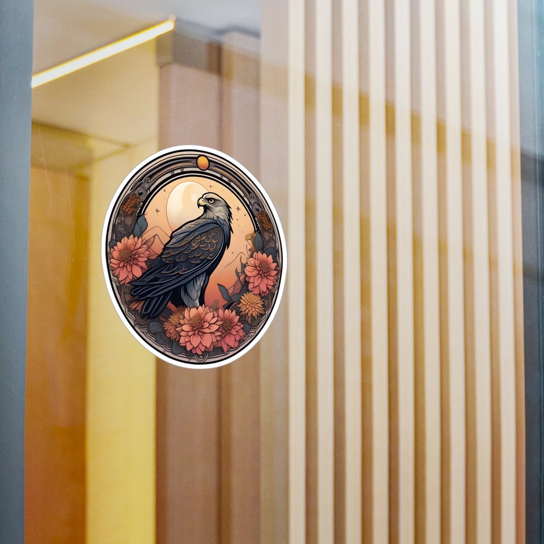 Hawk Spirit Animal Sticker - Hawk Sticker - Etsy