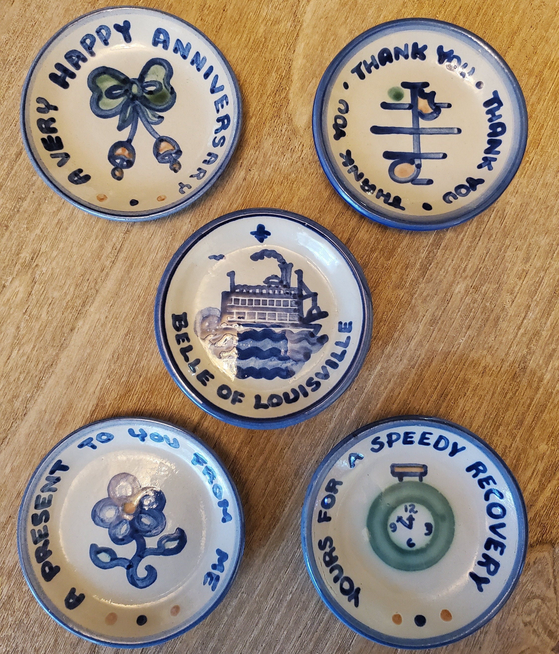 Vintage Mary Alice Hadley Coasters or Trinket Dishes - Etsy