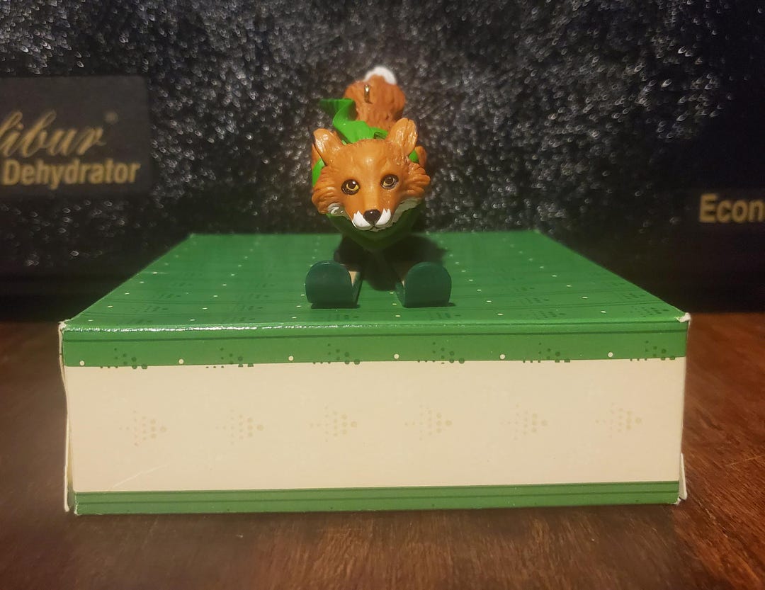 Vintage 1983 Fox Hallmark Ornament in Box - Etsy