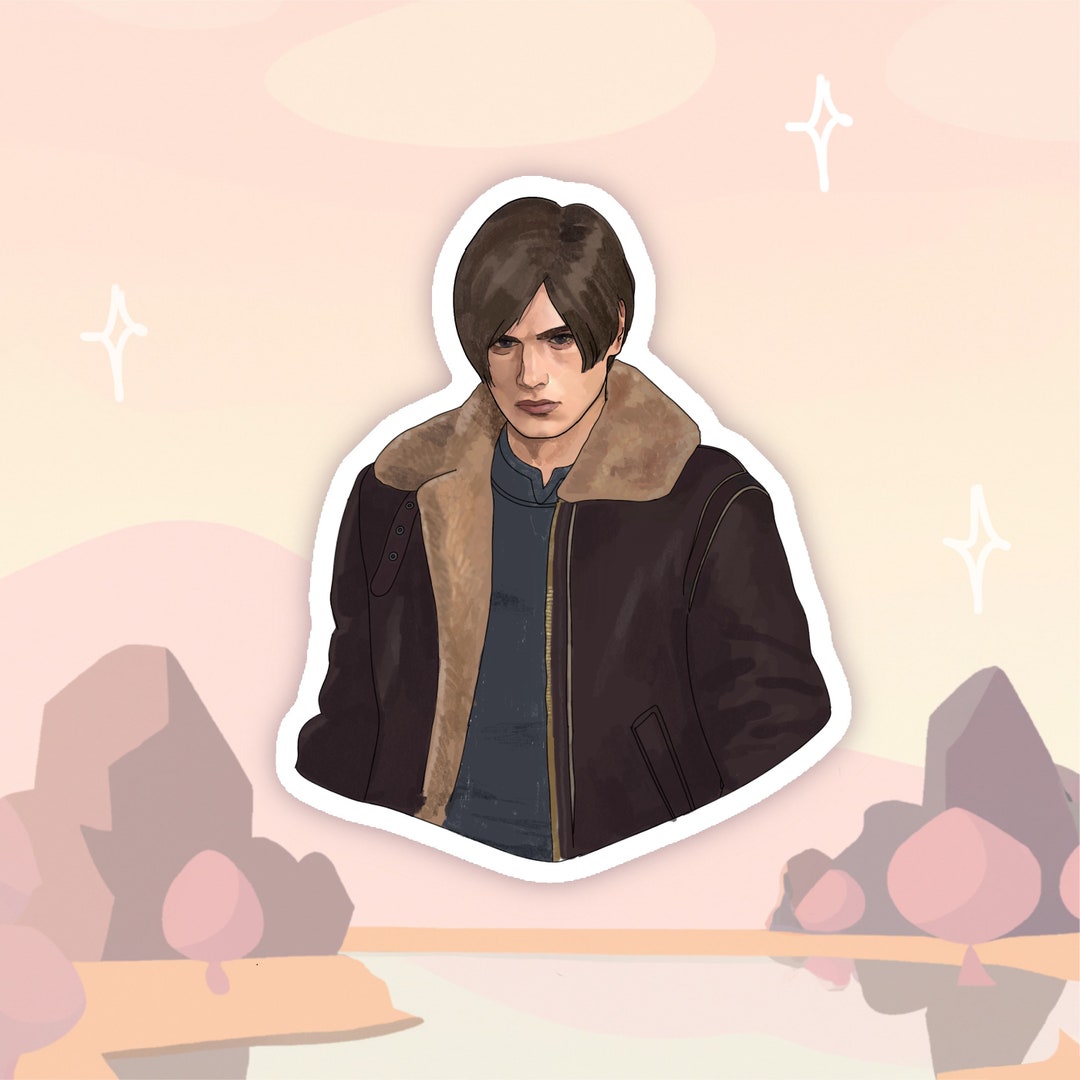 RE4 Leon Glossy Vinyl Sticker - Etsy