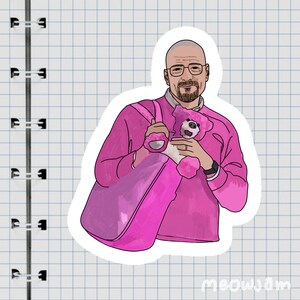 Pink Walter Sticker, Breaking Bad, Funny Sticker, Waterproof, Matte ...