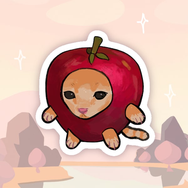 Cat Toy Apple - Etsy
