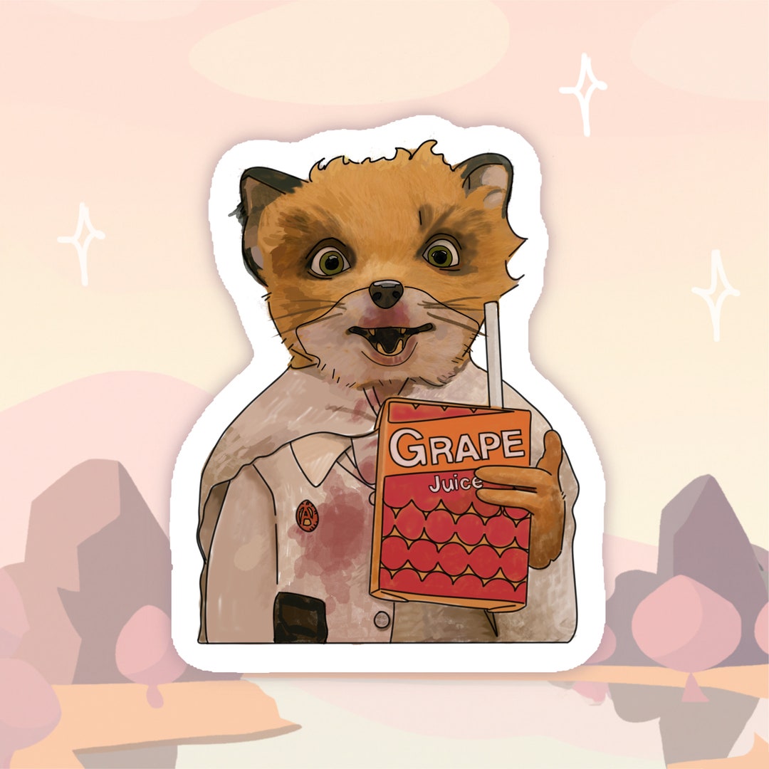 Fantastic Mister Fox Ash Sticker - Etsy