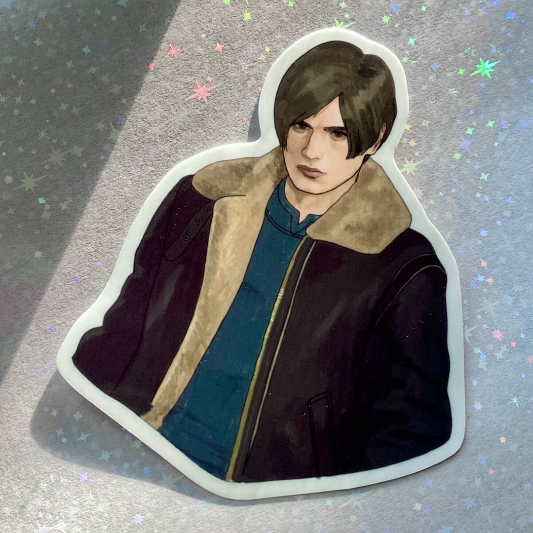 RE4 Leon Glossy Vinyl Sticker - Etsy