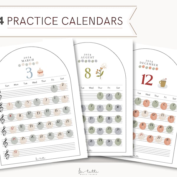 Printable Piano Practice Chart - Etsy