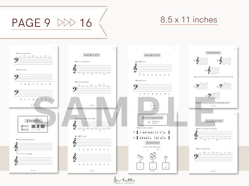 MUSIC WORKSHEETS Notespeller Piano Worksheets Rhythm - Etsy