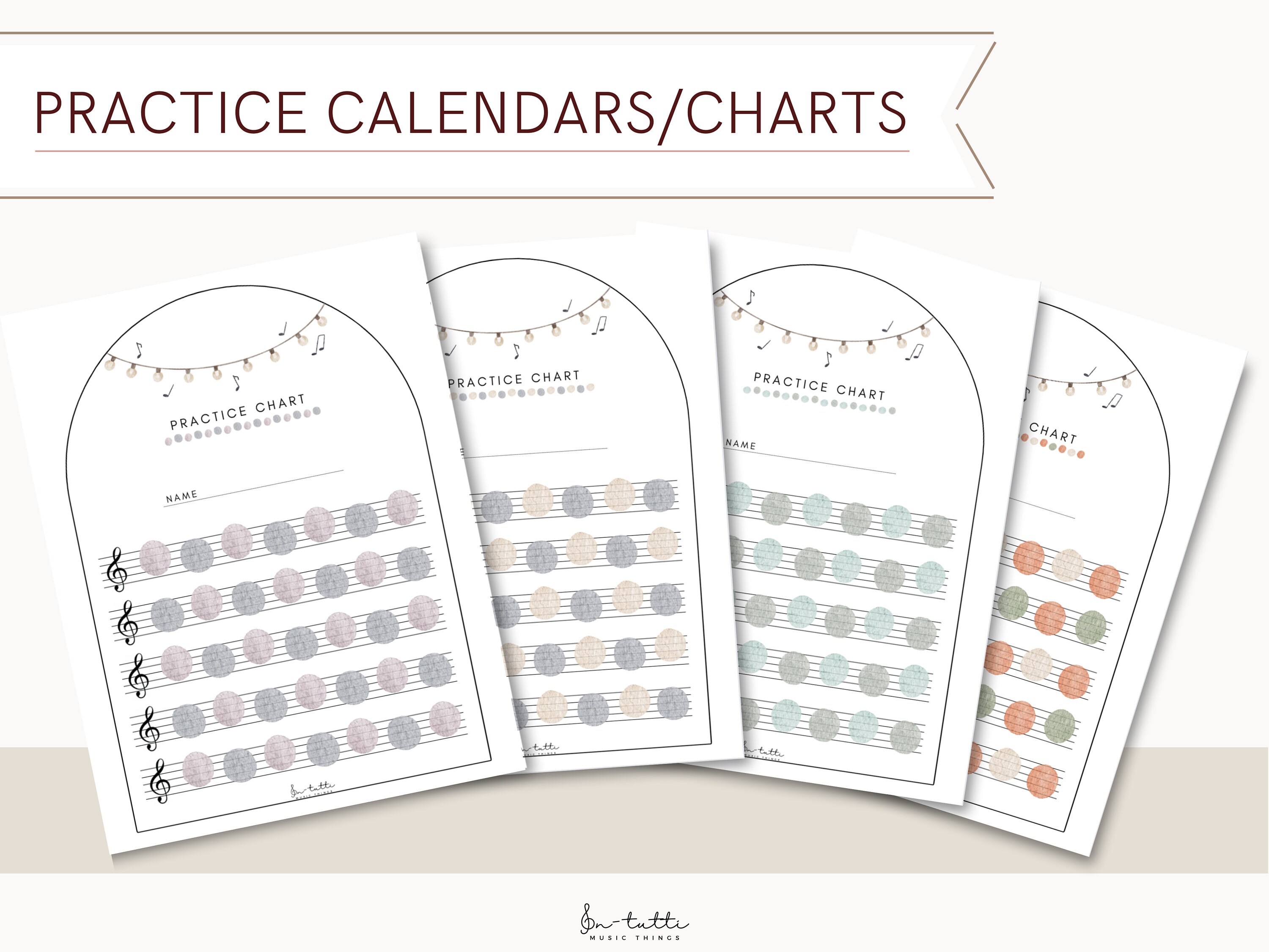 PRACTICE CALENDAR/CHART Reward Chart Music Piano Practice Chart Sticker ...