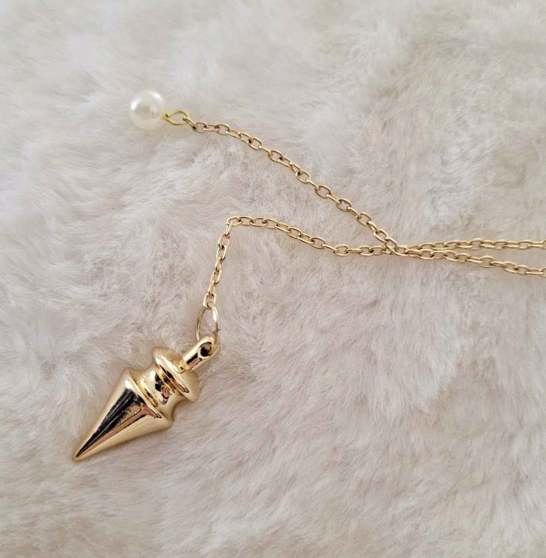 Divination Pendulum in Golden Brass Pendulum for Dowsing - Etsy