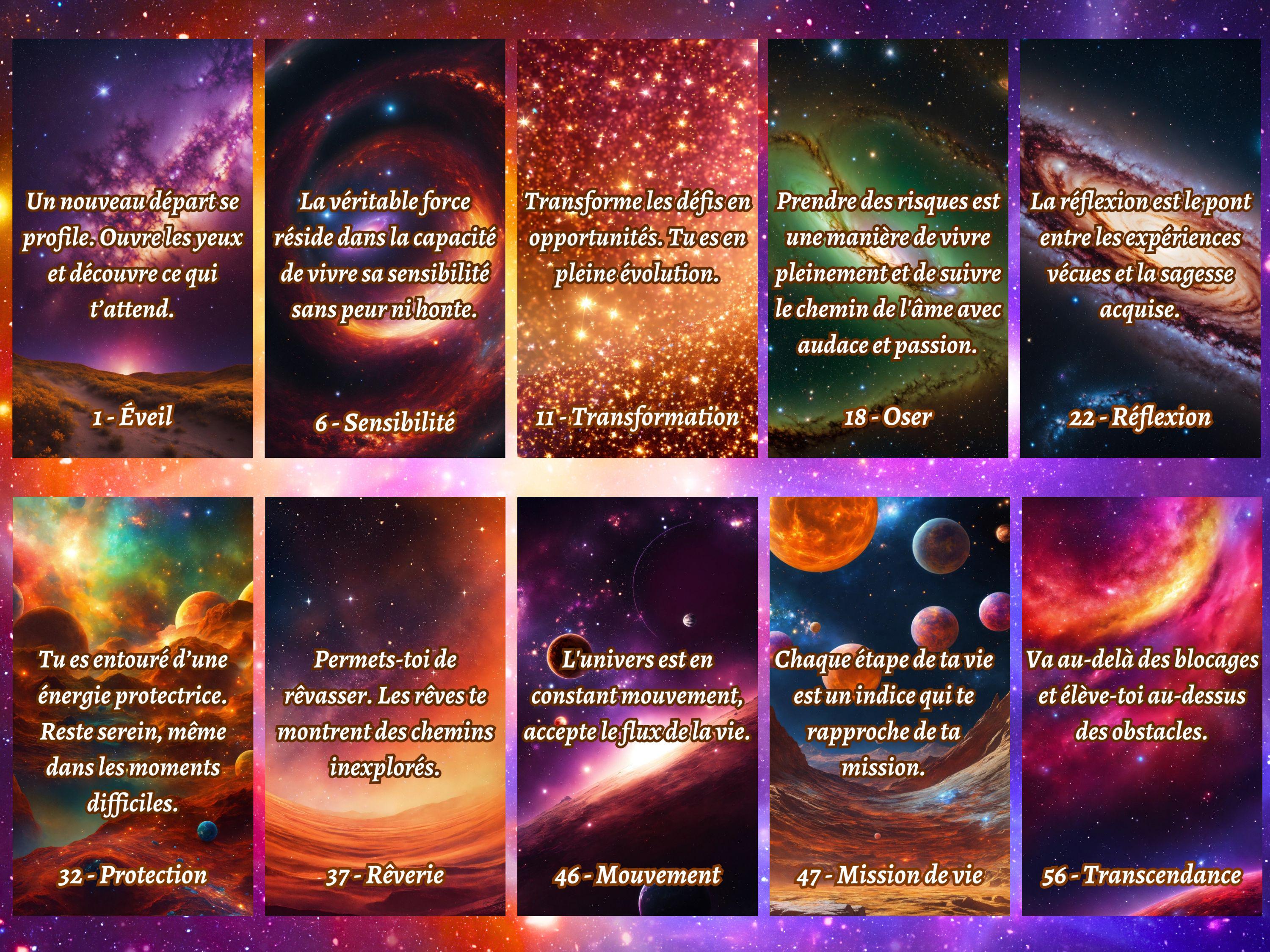 Oracle Guidance Cosmic Messages PDF Format to Print: 80 Cards to Guide ...