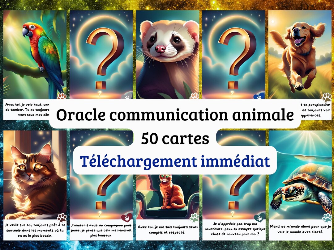 Animal Communication Oracle 50-card Deck for Communicating With Animals ...