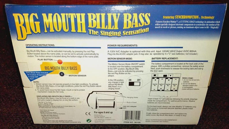 Big Mouth Billy Bass Singing Fish New Take Me to the River Don't Worry ...
