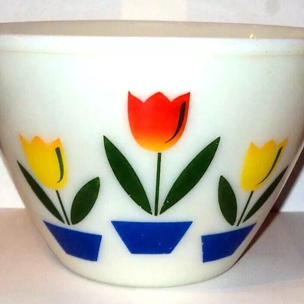 Fire King Tulip - Etsy