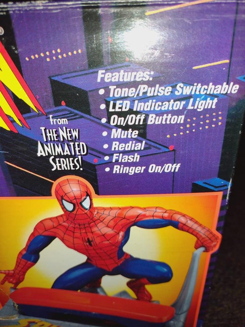 Spider Man Landline Telephone Home Phone Marvel Comics Vintage New - Etsy