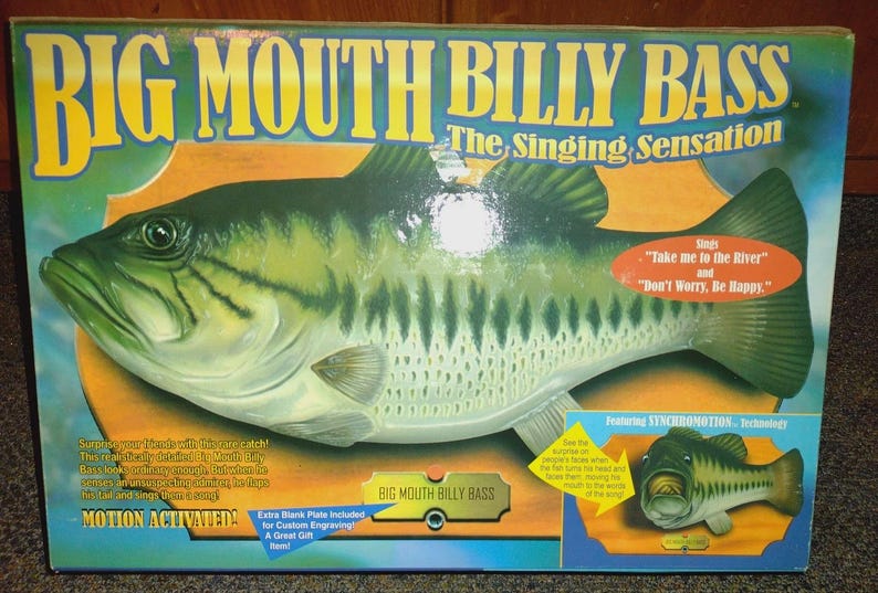 Big Mouth Billy Bass Singing Fish New Take Me to the River Don't Worry ...