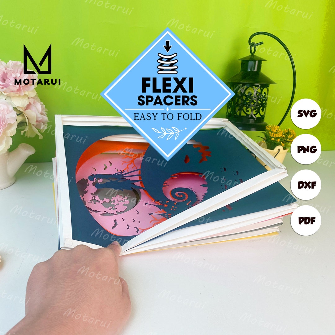 Flexi Paper Spacers Digital File DIY for Rectangle Box, 3D Shadow Box ...