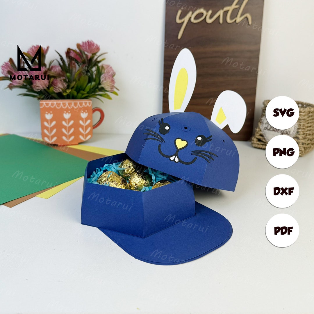 Easter Cap Box Lamp for Easter Decor, Easter Cap Box SVG for Cricut ...