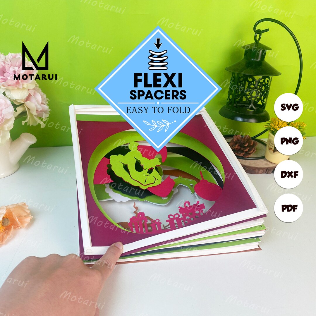 Flexi Paper Spacers Digital File DIY for Square Box, 3D Light Box, 3D ...