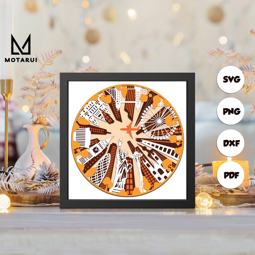 Usa 3D Layered Cardstock SVG, SVG for Cricut, Paper Cut Template ...