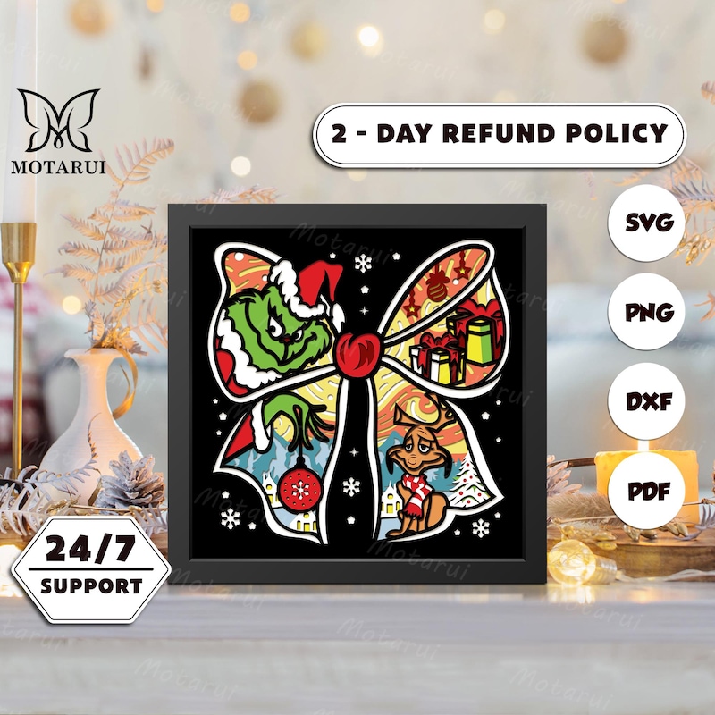 3d Paper Bow Box - Etsy