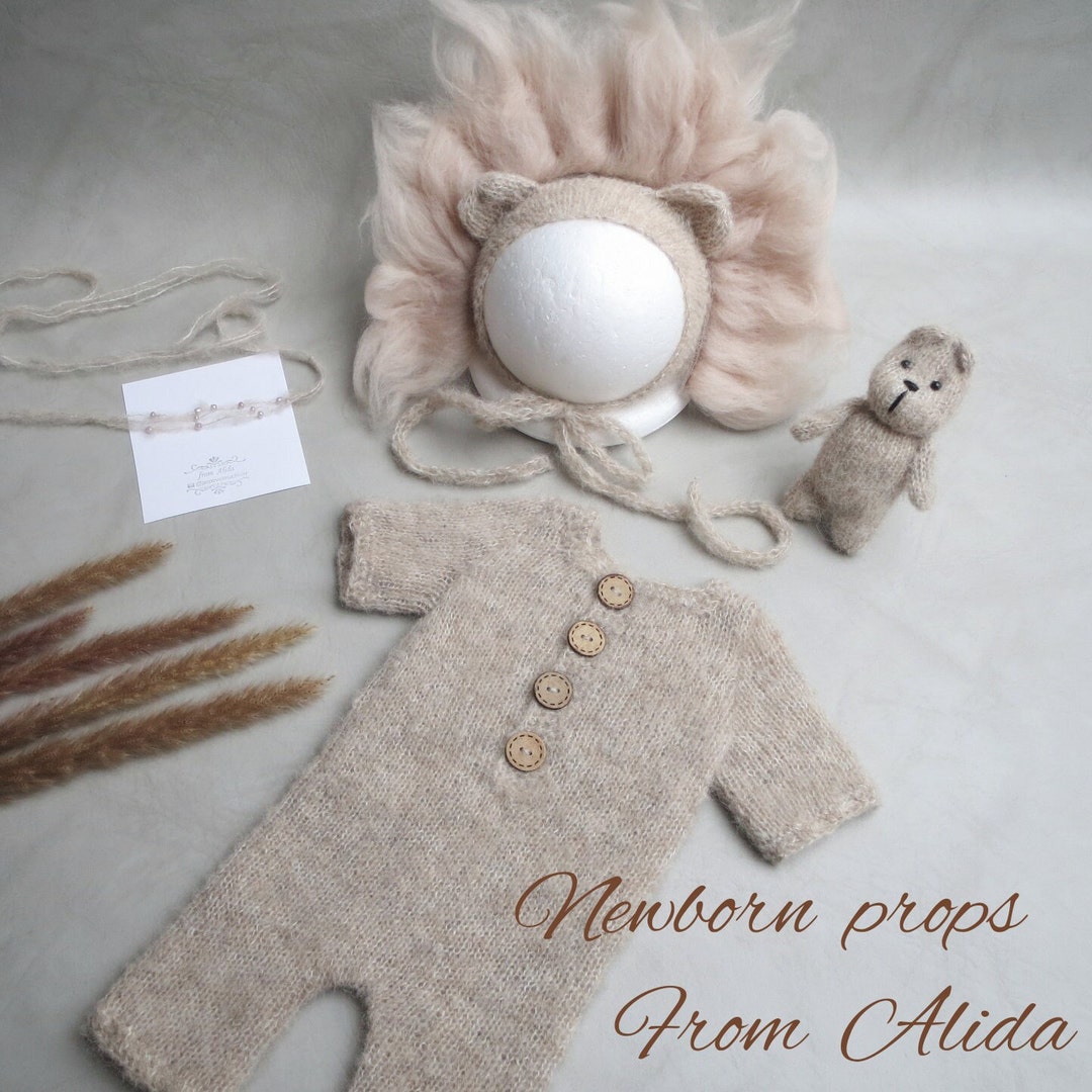 Newborn Lion Suit for Photosession, Newborn Prop, Lion Set for ...