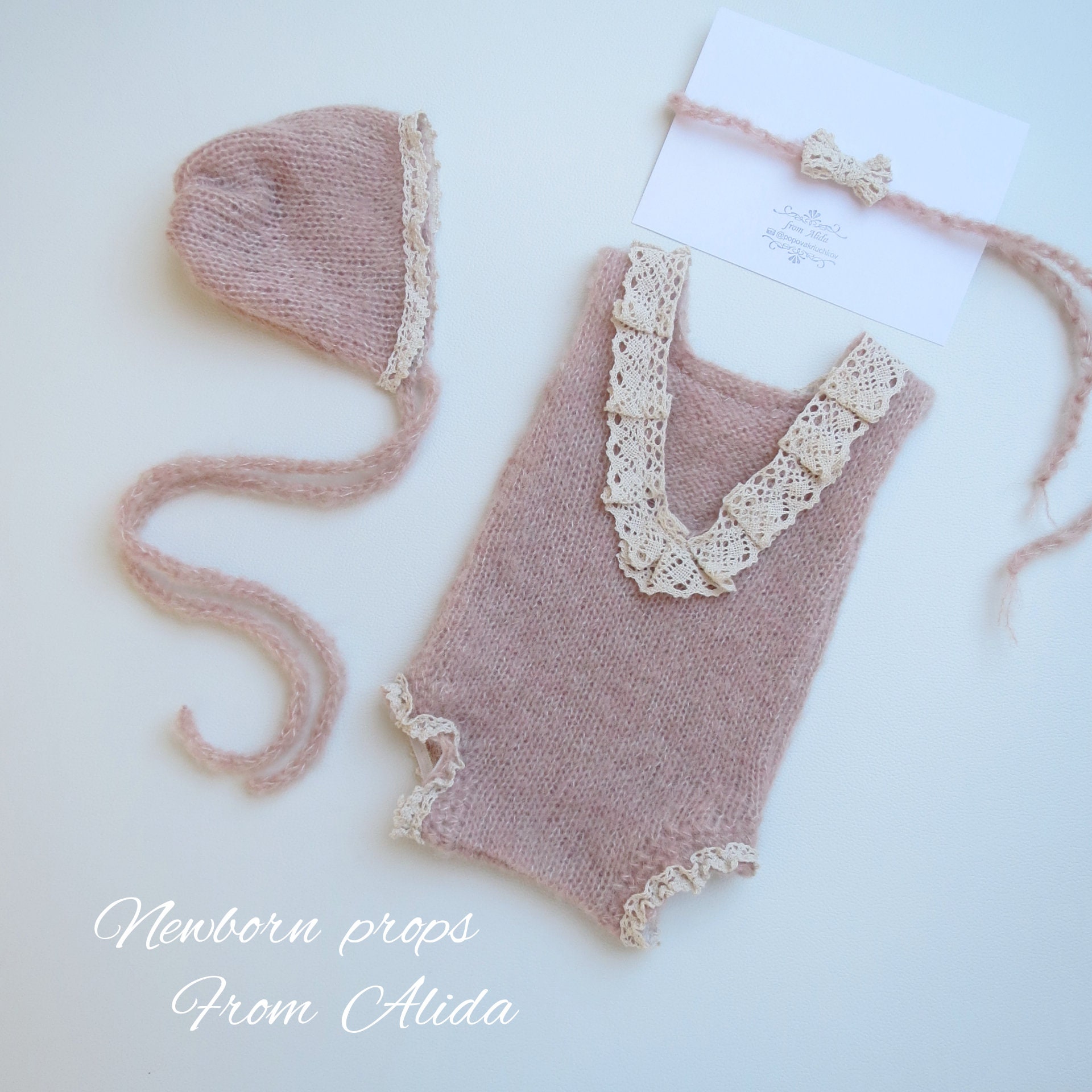 Boho Style Outfit for Newborn Photosession, Boho Bodysuit for Newborn ...