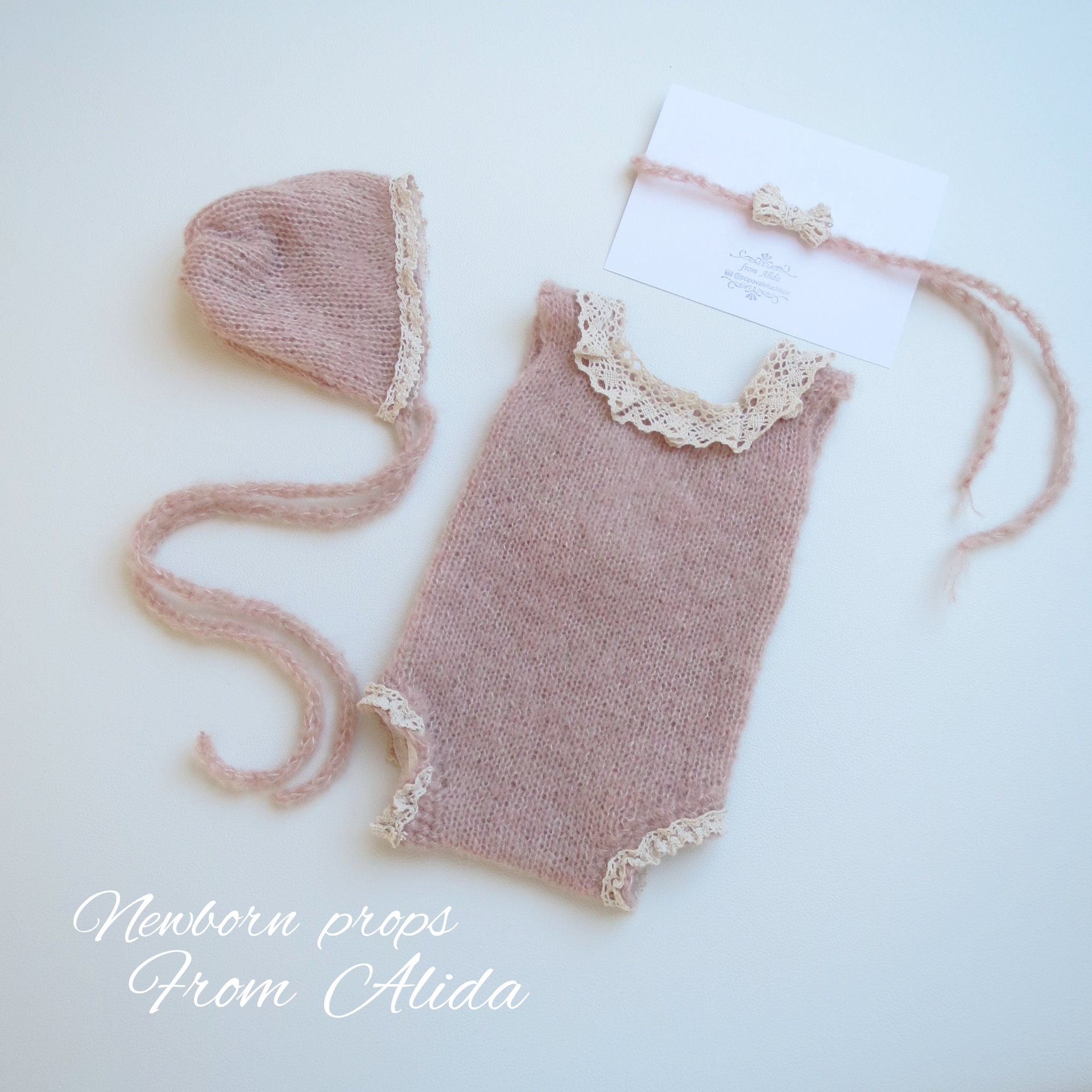 Boho Style Outfit for Newborn Photosession, Boho Bodysuit for Newborn ...